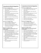 Comprehensions Questions Parents., Teacher Idea