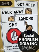 Social Problem Solving Posters., Teacher Idea