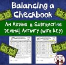 Balancing Checkbook., Teacher Idea