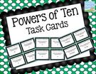 Powers Ten Task Cards., Teacher Idea