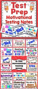 Test Prep Motivational Notes., Teacher Idea