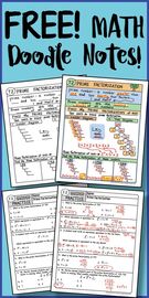 Doodle Notes - Prime Factorization., Teacher Idea