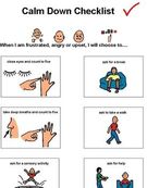 Calm Down Checklist., Teacher Idea