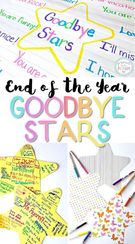 End Year Goodbye Stars., Teacher Idea